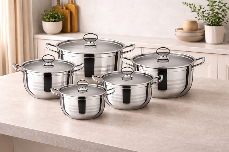 Stainless Steel Cookware 5pc
